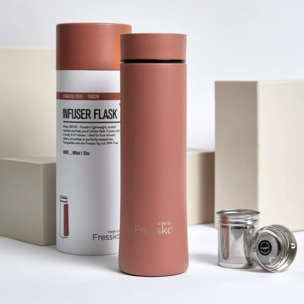 Fressko Insulated Stainless Steel Move Infuser Flask 660 ml – Teros